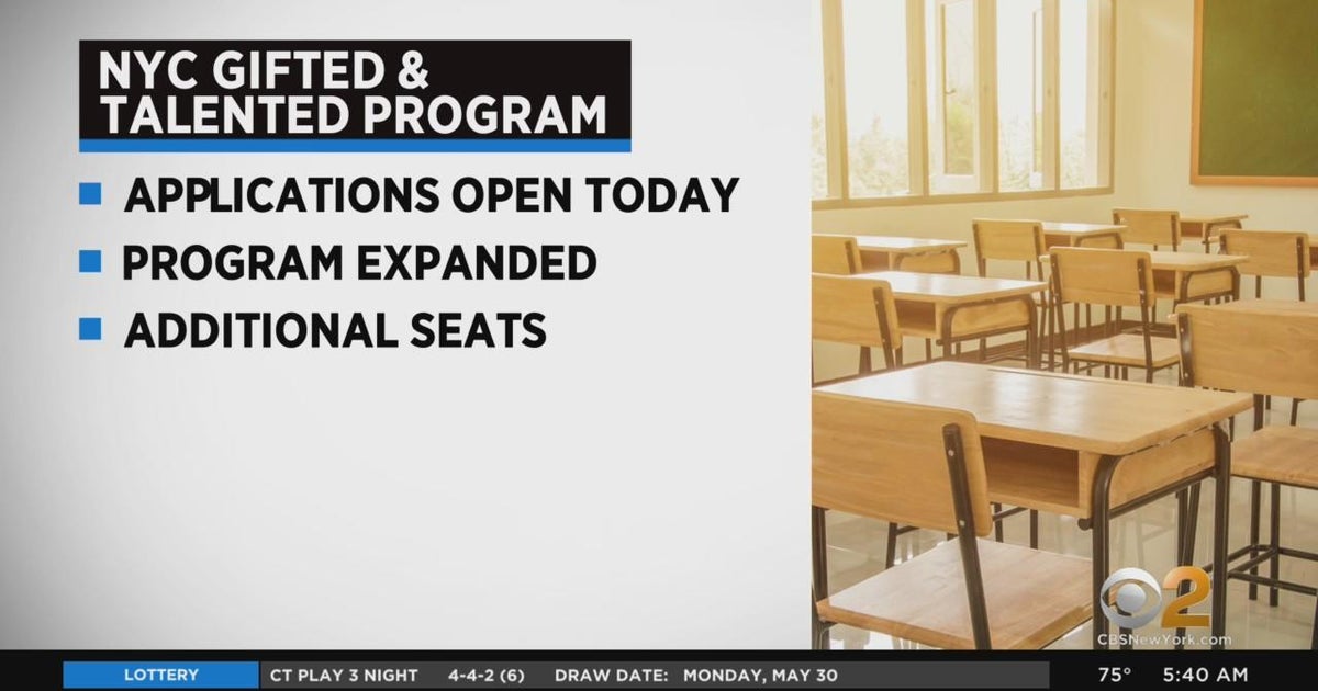 NYC opens applications for Gifted and Talented program - CBS New York