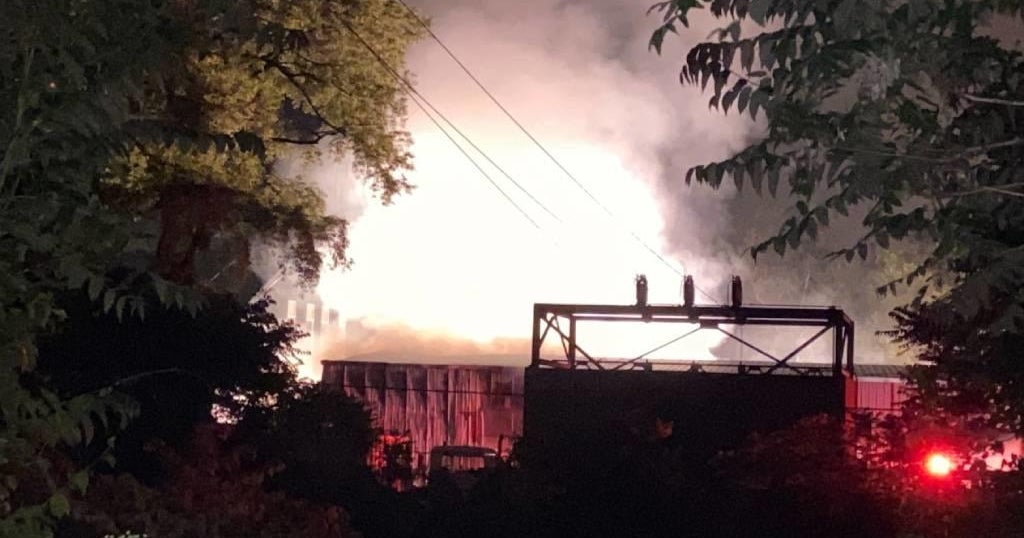 Crews respond to fire at Iron City Express in Crescent Township - CBS ...