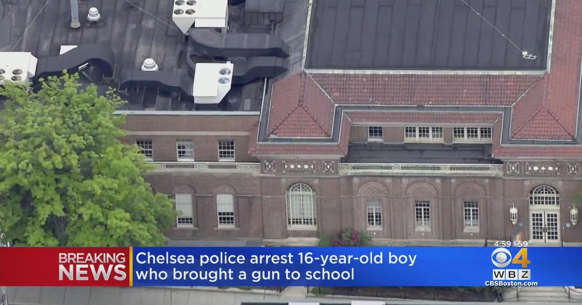 Chelsea Police arrest 16-year-old boy with gun at school - CBS Boston