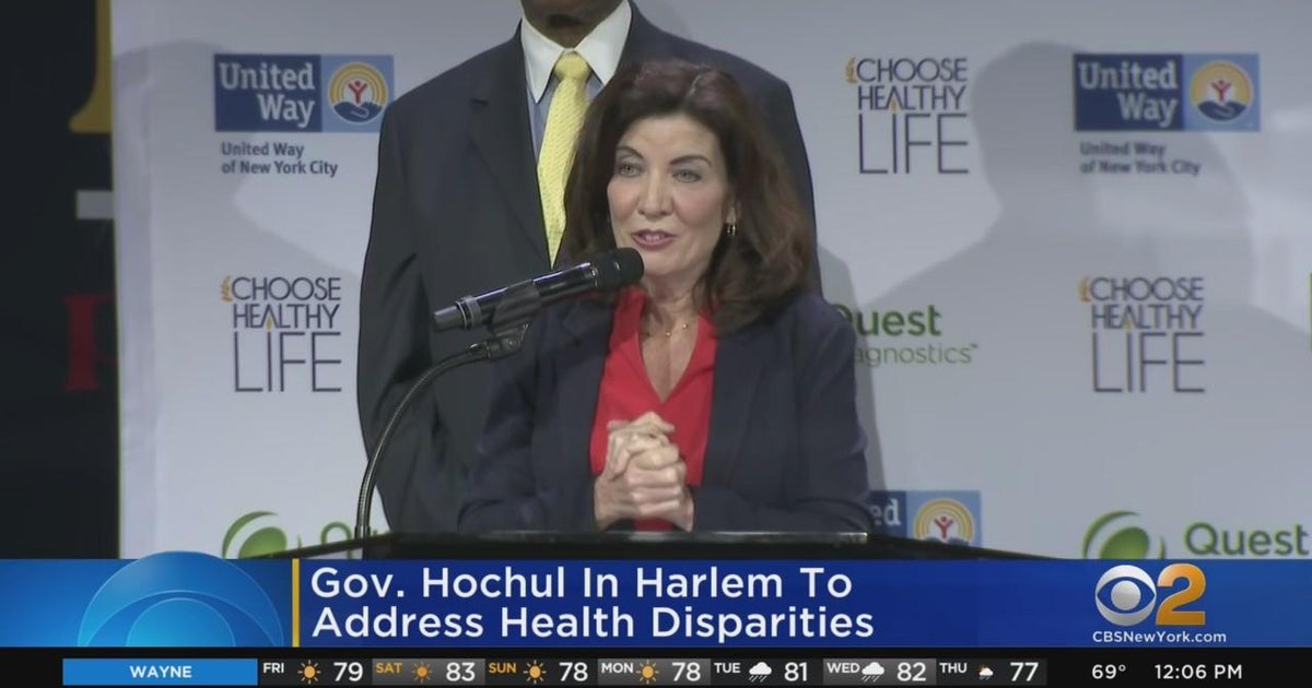 Hochul announces $3.8M to address health disparities - CBS New York