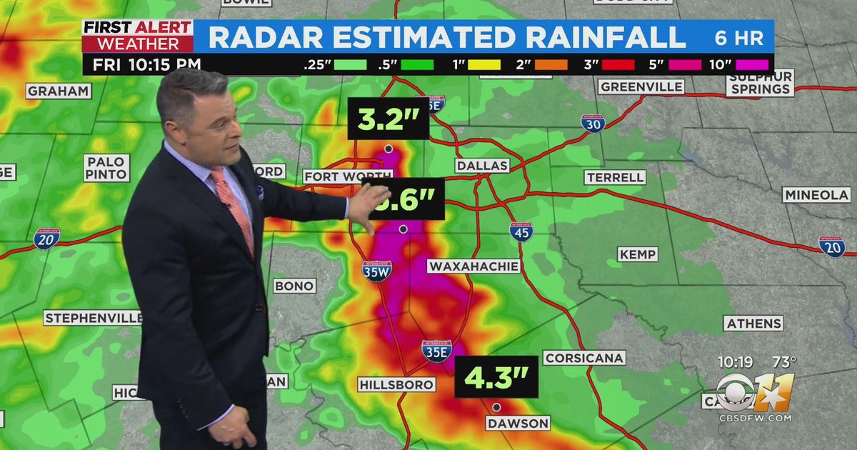 10 p.m. weather update with Scott Padgett - CBS Texas