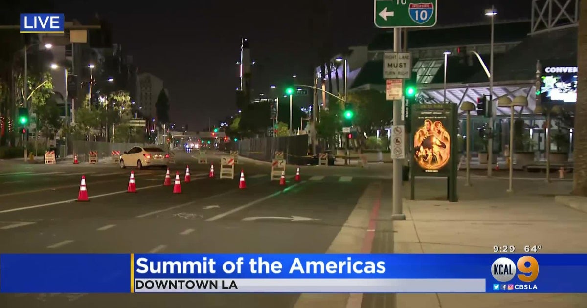 Summit of Americas to bring traffic, road closures to Downtown LA - CBS ...