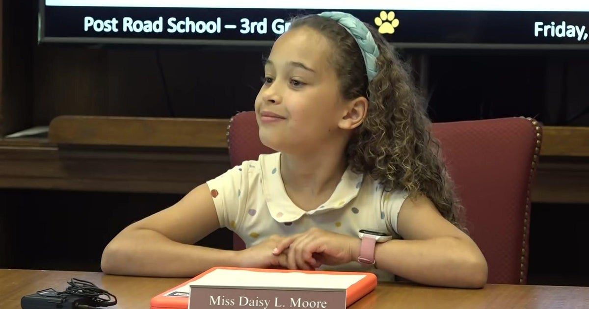 8-year-old Daisy Moore is superintendent of White Plains schools for a ...