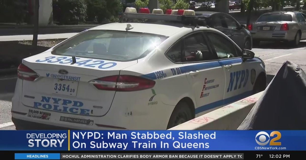Man slashed, stabbed on Queens subway - CBS New York Man slashed, stabbed on Queens subway - CBS New York