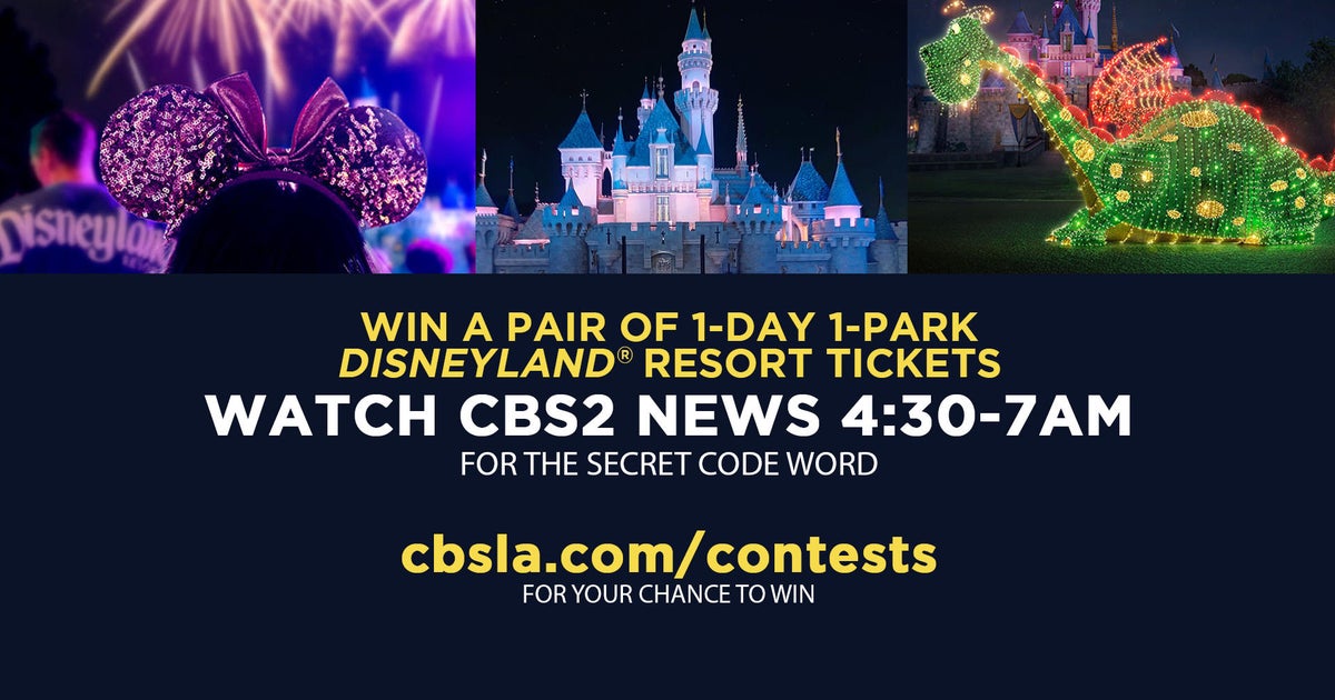 CBS2: Watch for a chance to win a pair of Disneyland® Resort 1–Day, 1 ...