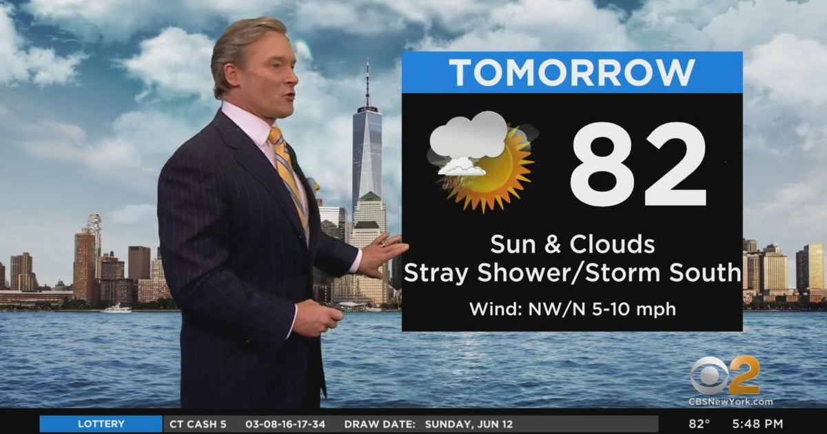 First Alert Weather: CBS2's 6/13 Monday evening update - CBS New York