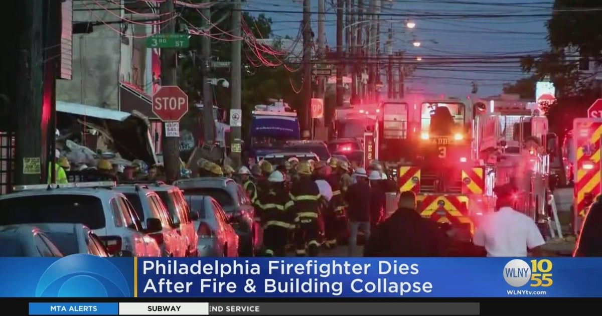 Philadelphia firefighter dies after fire and building collapse - CBS ...