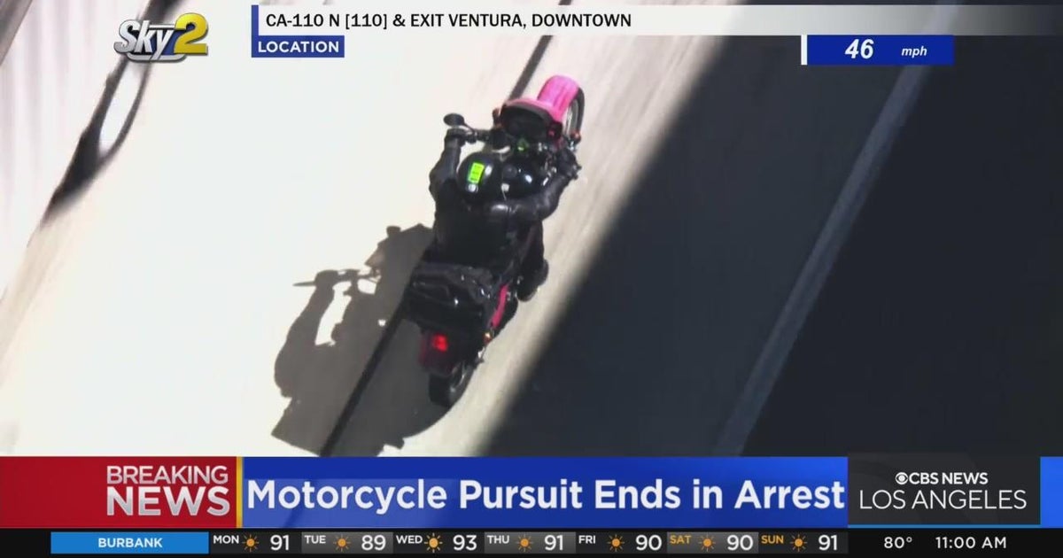 Motorcycle Pursuit Suspect Wanted For Traveling At High Speeds Arrested