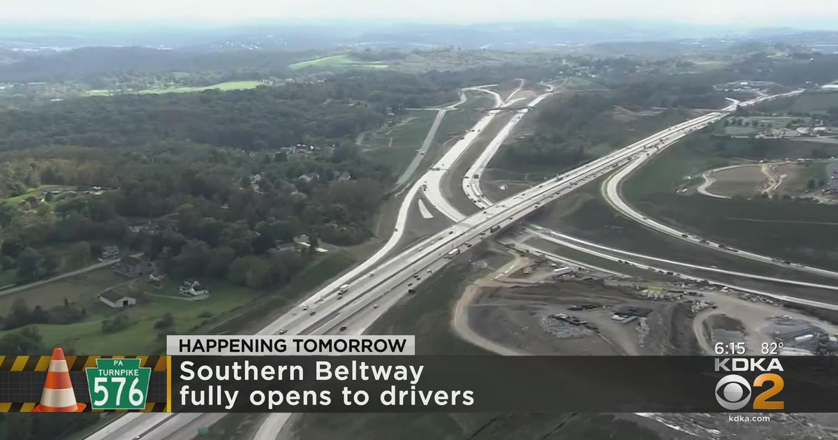 Southern Beltway fully opens Friday - CBS Pittsburgh