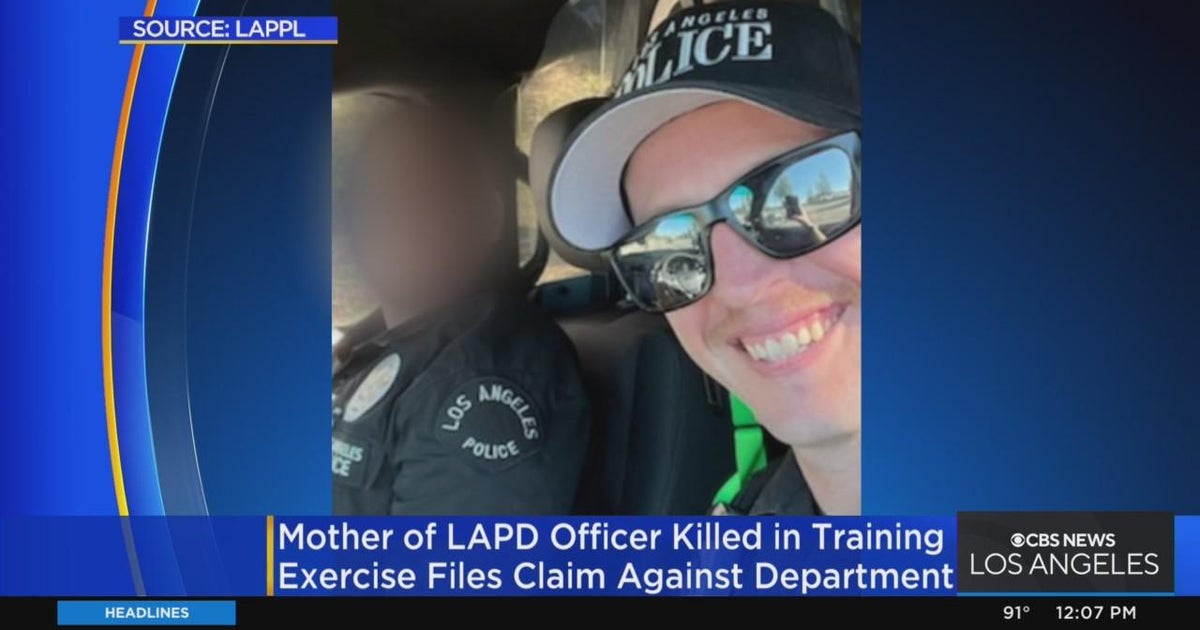 Claim filed in training accident death of LAPD officer - CBS Los Angeles