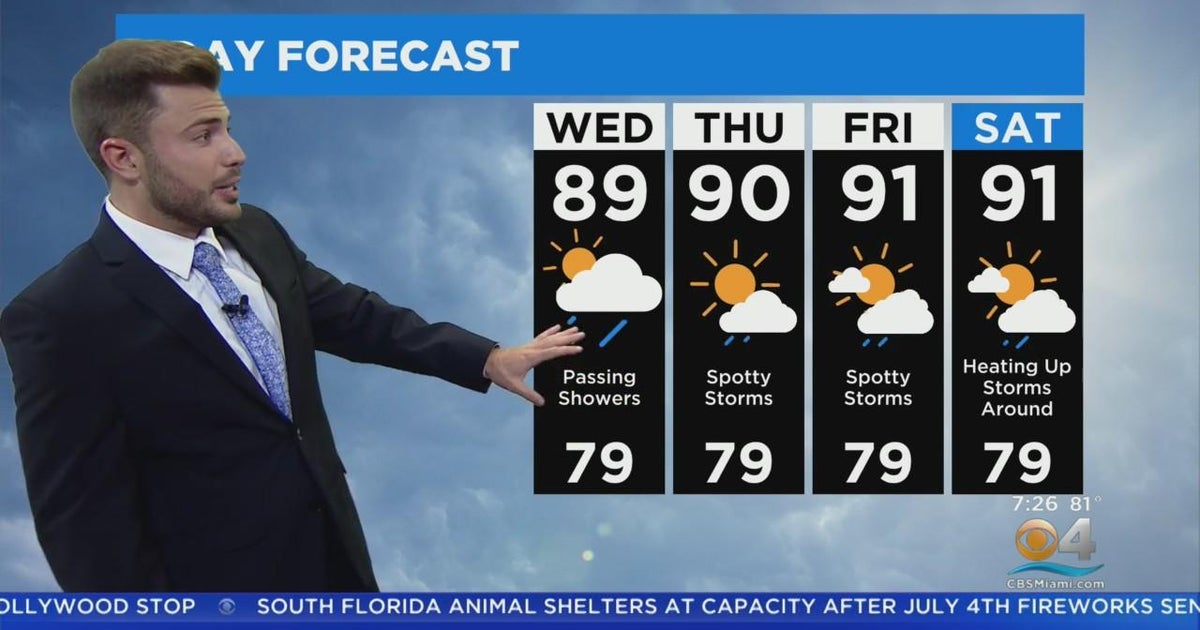 CBS4 forecast for Wednesday 7/6/2022 - CBS Miami