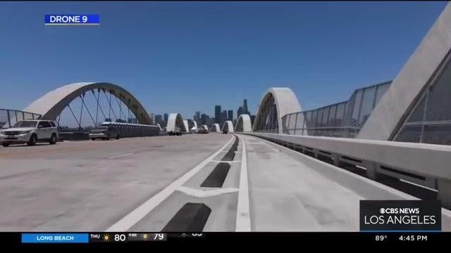 New 6th Street viaduct bridge opens to public this weekend - CBS Los ...