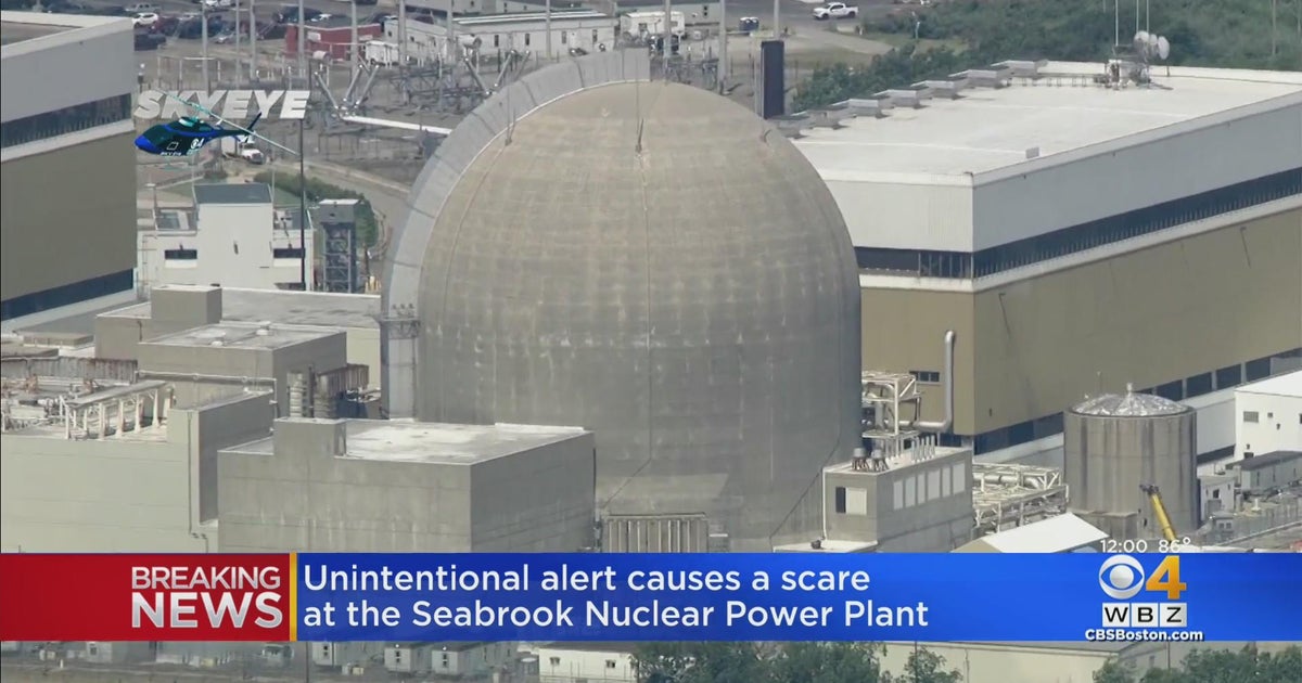 Seabrook Nuclear Power Station inadvertently sounds emergency beach evacuation alarm - CBS Boston