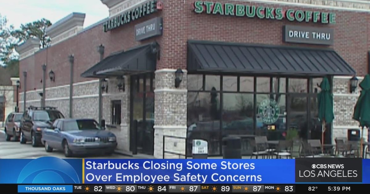 Starbucks to close 6 LA stores due to employee safety concerns - CBS ...