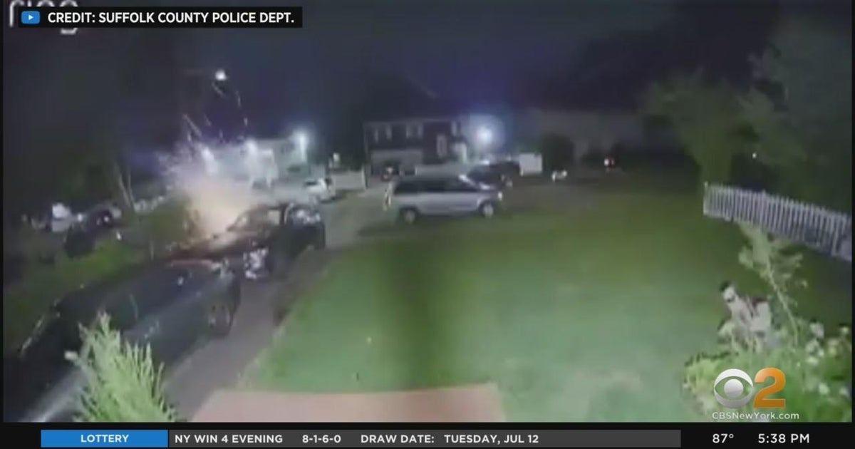 Search for suspects after lit M-80 exploded in car on Long Island - CBS ...