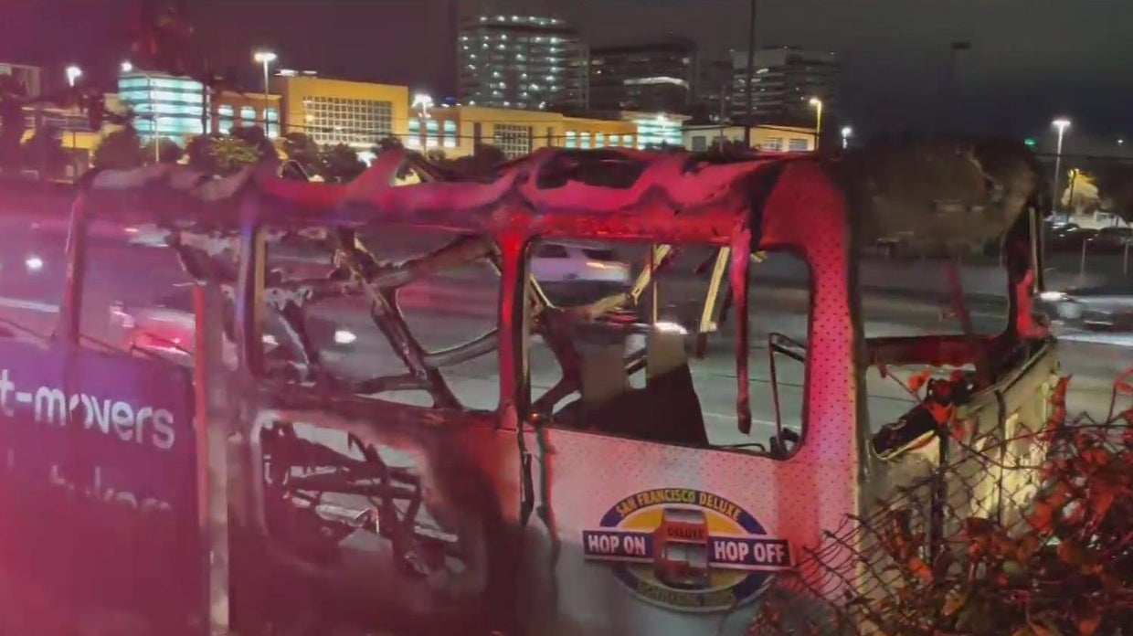 Tour bus catches fire on Hwy. 101 in South San Francisco, driver not ...