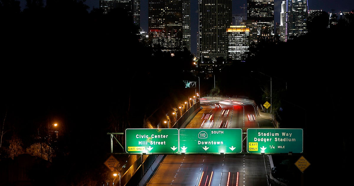 One dead after car collides with center divider on 110 Freeway near ...