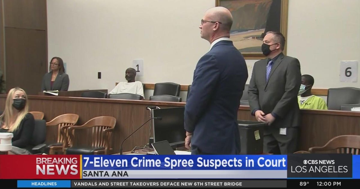 7-Eleven crime spree suspects make first court appearance - CBS Los Angeles