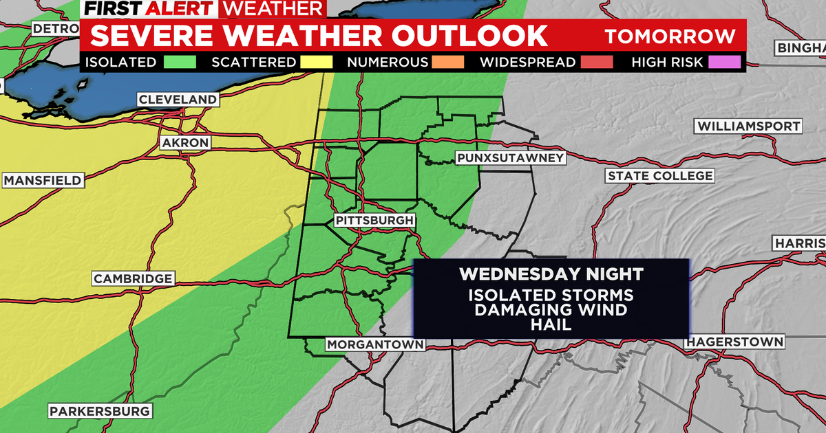 Pittsburgh Weather: High temps, humidity to cover the area - CBS Pittsburgh
