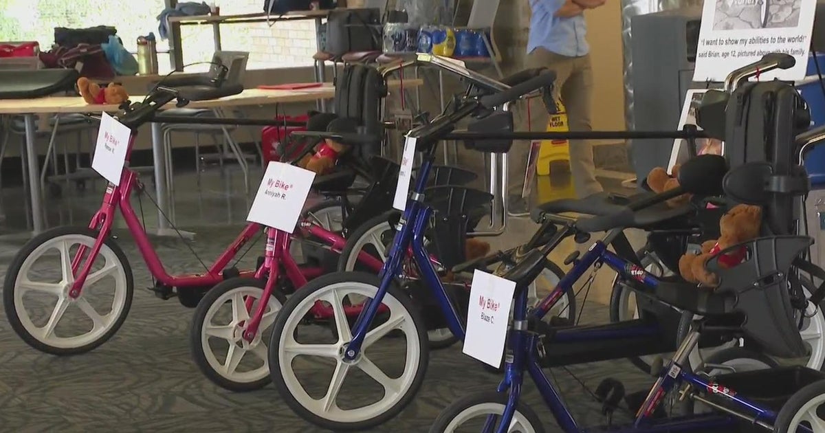 15 kids with disabilities receive adaptive bicycles from Variety - CBS ...