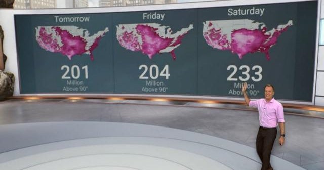 Oppressive heat spreads across U.S. - CBS News