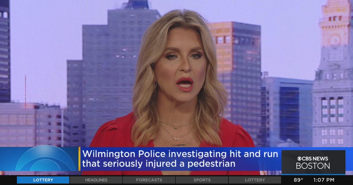 Pedestrian seriously injured in Wilmington hit-and-run crash - CBS Boston