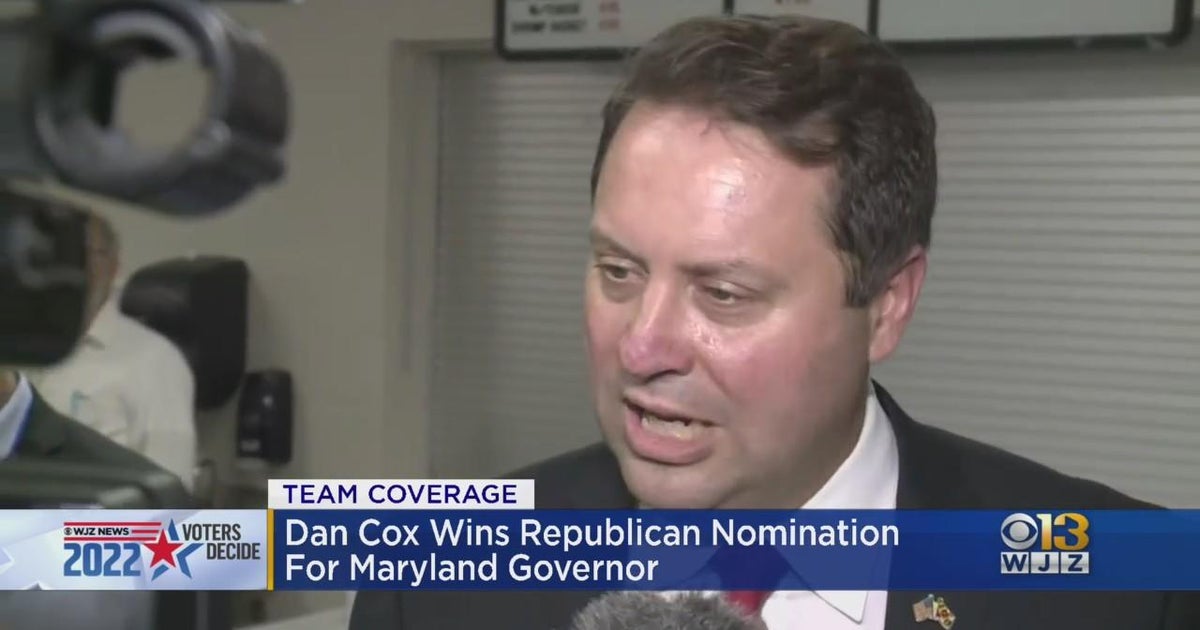 Dan Cox wins Republican nomination in Maryland governor's race - CBS ...