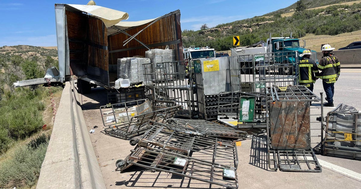 I-25 reopens south of Denver after closure due to semi crash, rollover ...