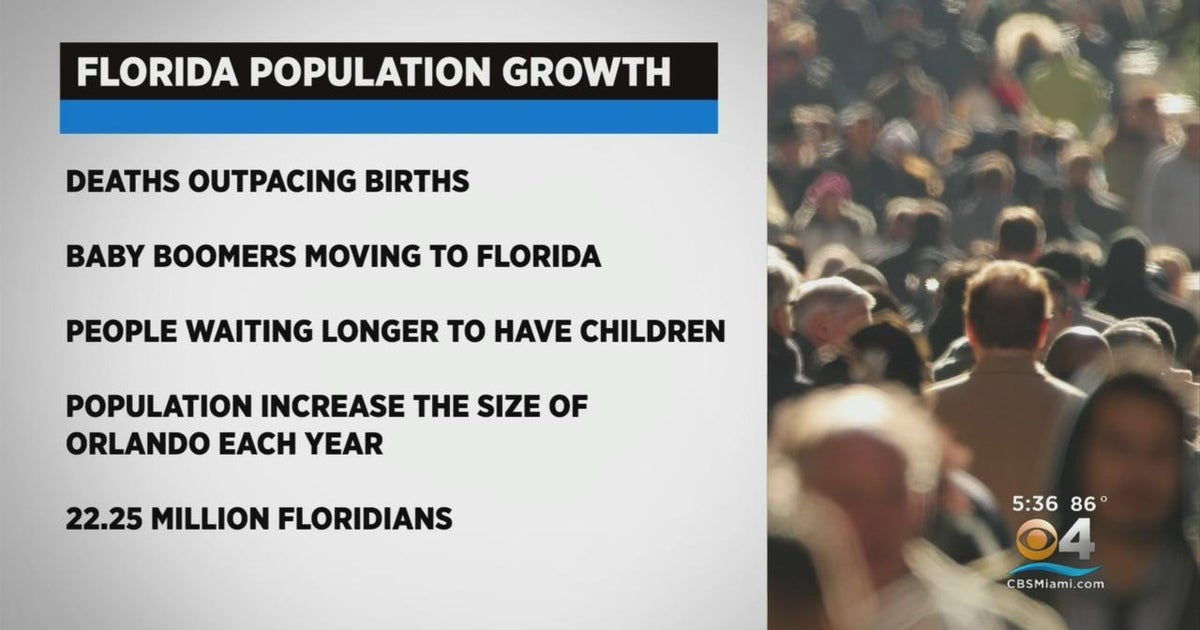 Florida population slowing down - CBS Miami