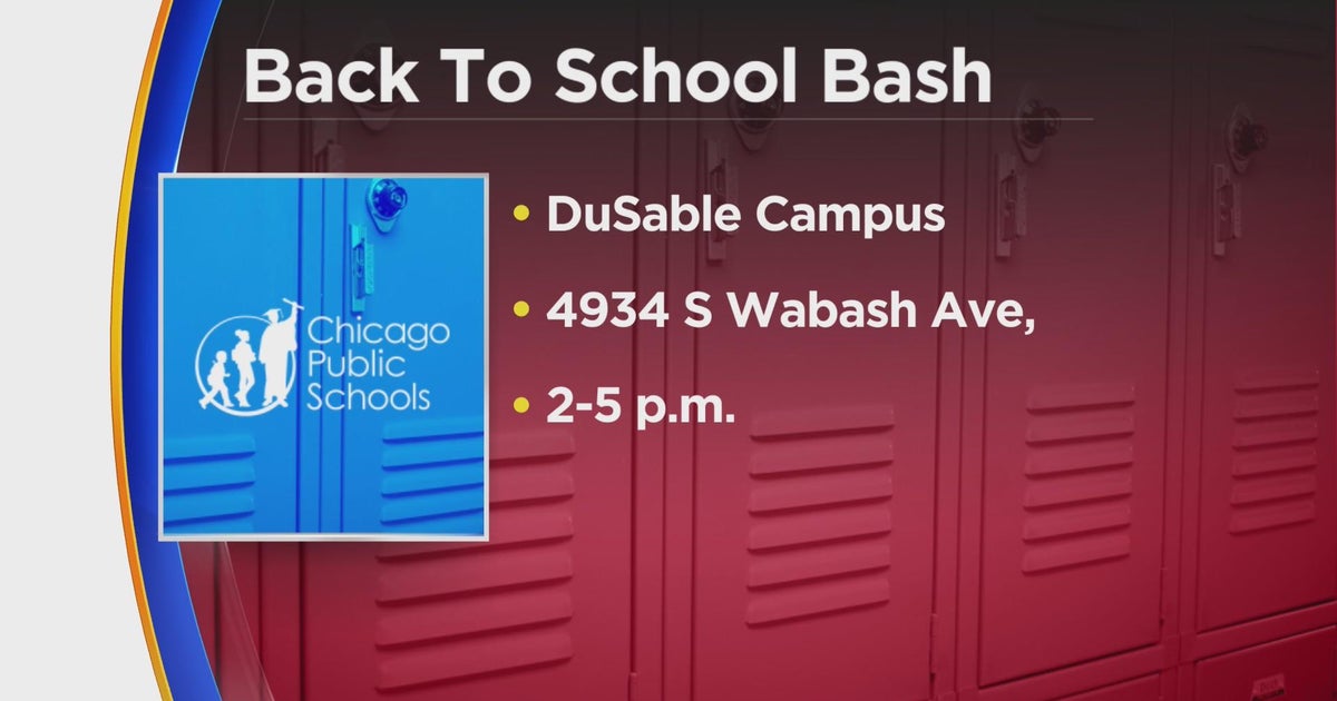 CPS hosting back-to-school bash at DuSable Campus Wednesday - CBS Chicago