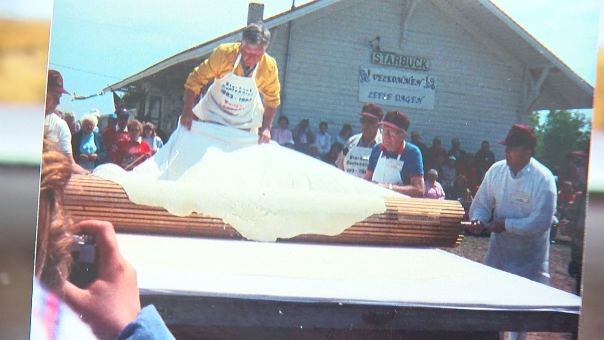 Minnesota was site of the 'World's Largest Lefse'? You betcha! - CBS ...