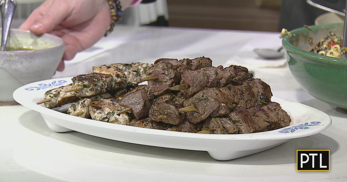 Chef Bill Fuller: Grilled Steak and Chicken Skewers with Chimichurri ...