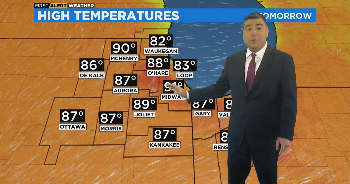 Chicago First Alert Weather: High temp Tuesday - CBS Chicago