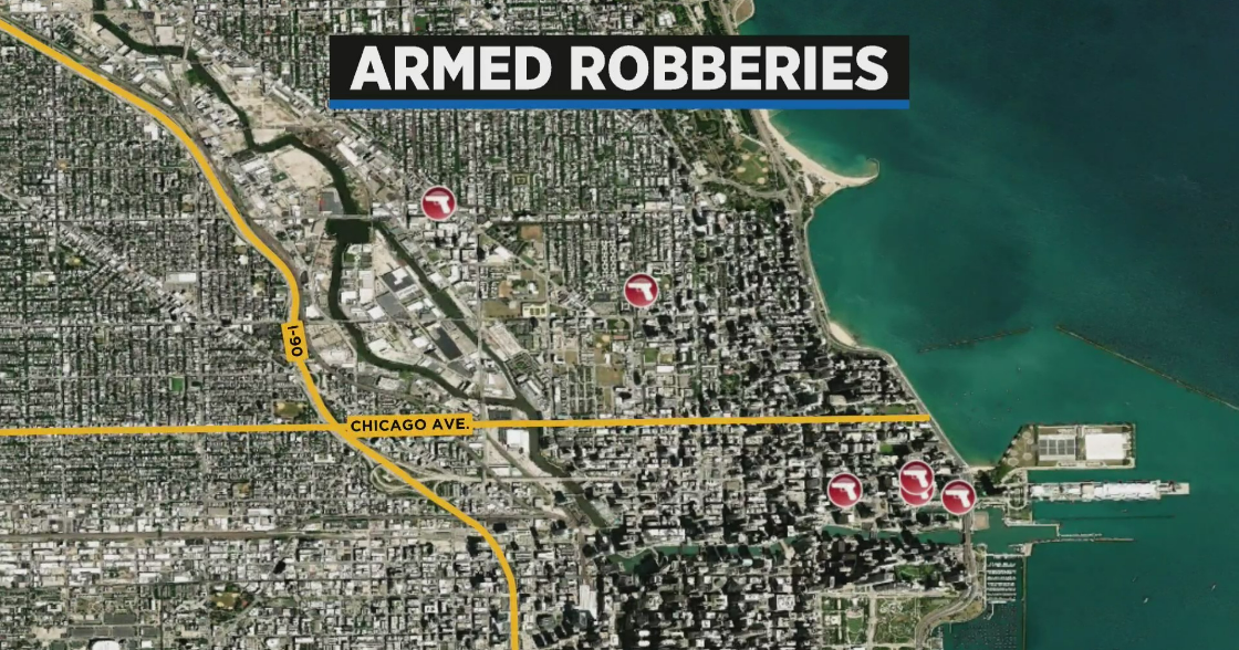 Armed robbers have struck six times on the Near North Side, police say ...