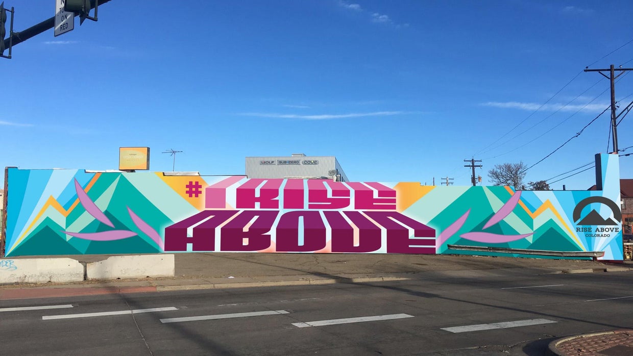 Rise Above Colorado creates mural on South Broadway - CBS Colorado
