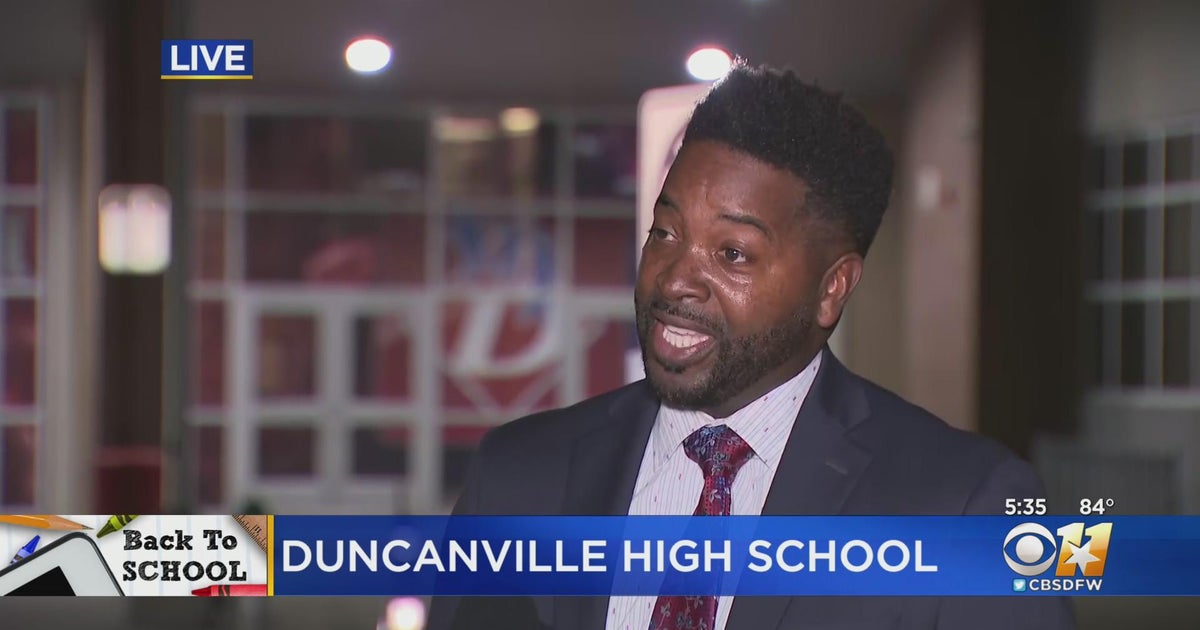 Duncanville HS principal prepared for first day of school - CBS Texas