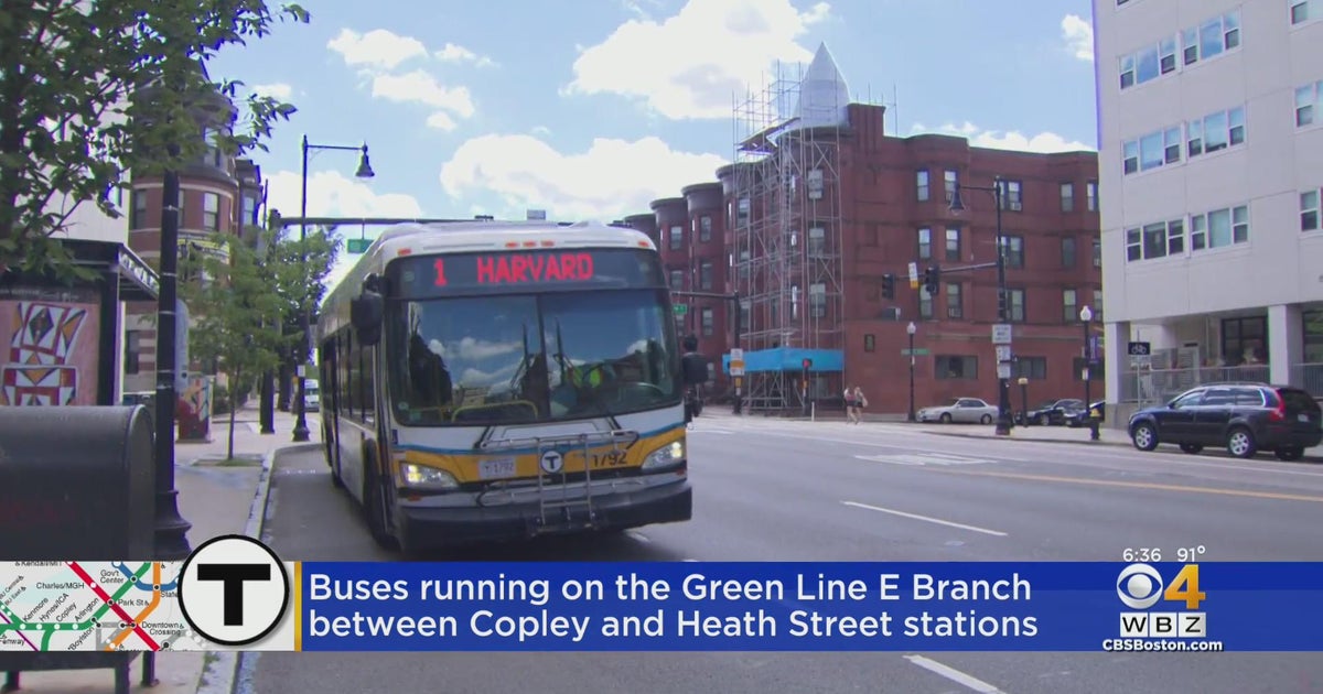 MBTA shuttle buses to replace some service on Green, Red Lines - CBS Boston