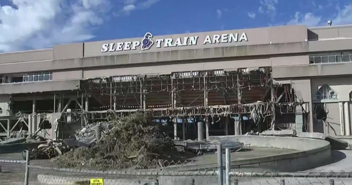 Demolition work is now well underway at the Sacramento Kings' old arena ...
