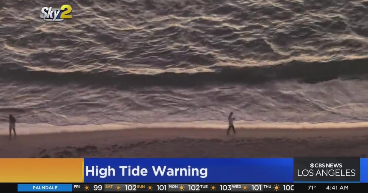 High tide warning issued over weekend - CBS Los Angeles