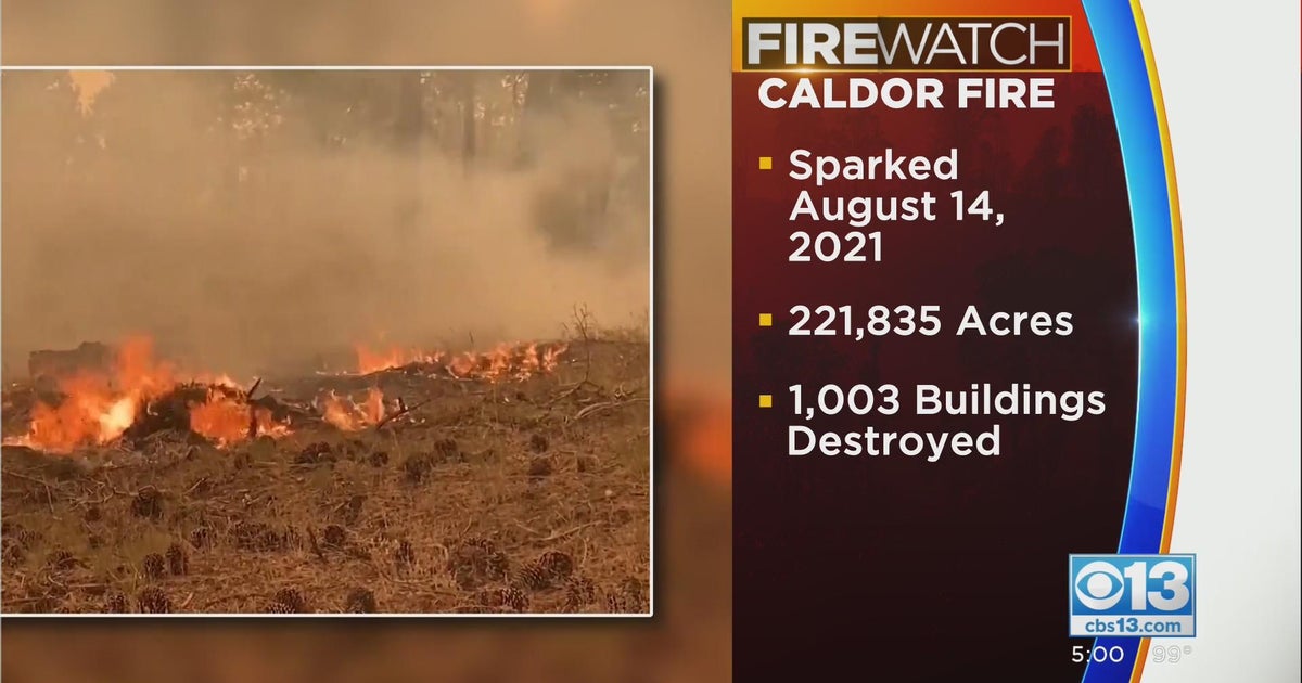 Sunday marks 1 year since destructive Caldor Fire began - CBS Sacramento