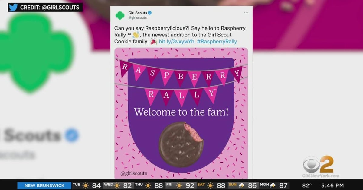 New Girl Scout cookie "Raspberry Rally" debuts in 2023 - CBS New York