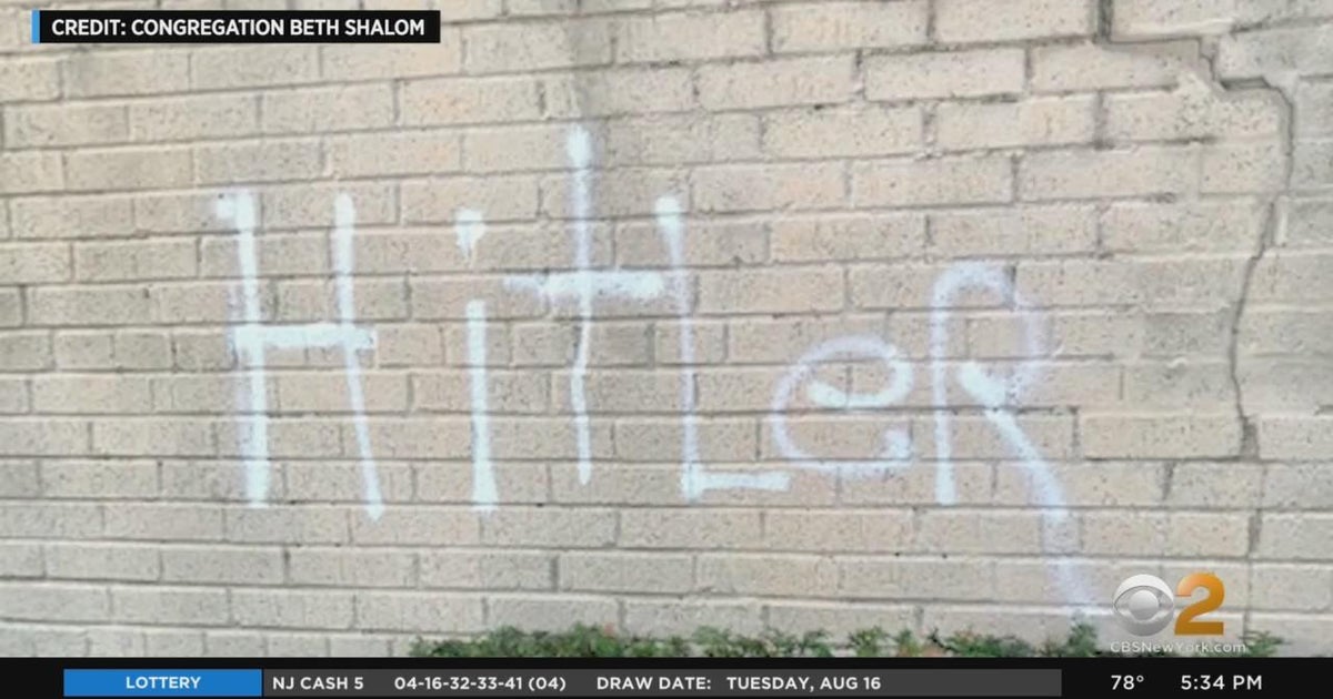 "Hitler" found spray-painted on Brooklyn synagogue - CBS New York