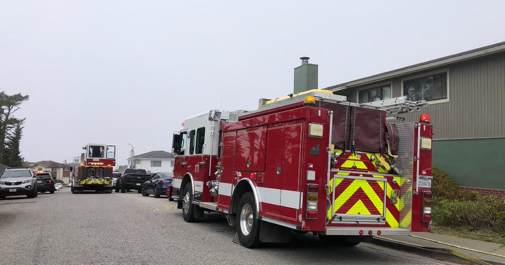 2 hospitalized after kitchen fire at Pacifica home - CBS San Francisco