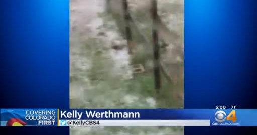 Strong storms drop hail on Conifer - CBS Colorado
