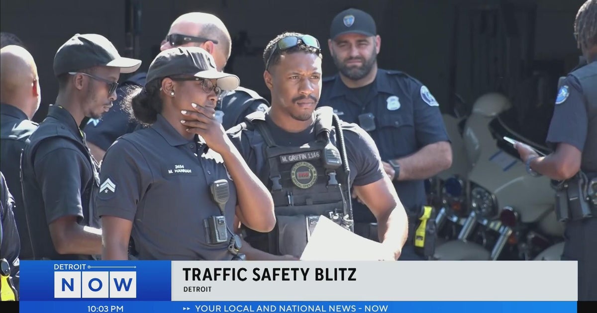 Detroit Police Set Up Traffic Safety Blitz In Response To Increase Of