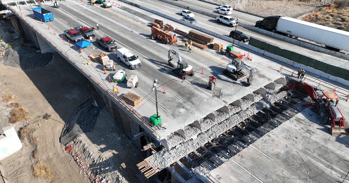 Eastbound lanes of 210 Freeway still closed for construction on San ...