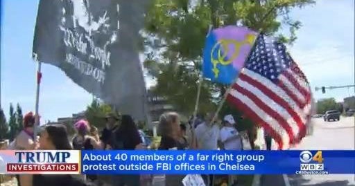 40 members of far-right group protests outside FBI office in Chelsea ...