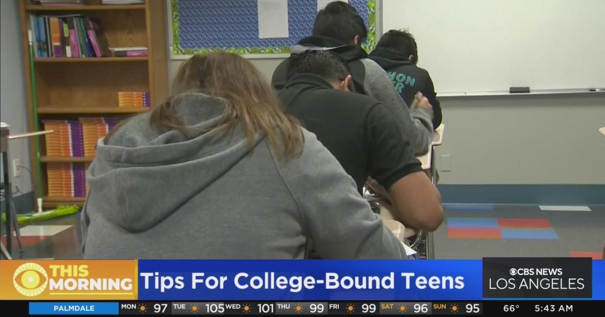 Tips on how parents can help college-bound teens - CBS Los Angeles