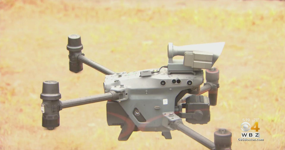 Drones used to help fight brush fires in Massachusetts - CBS Boston