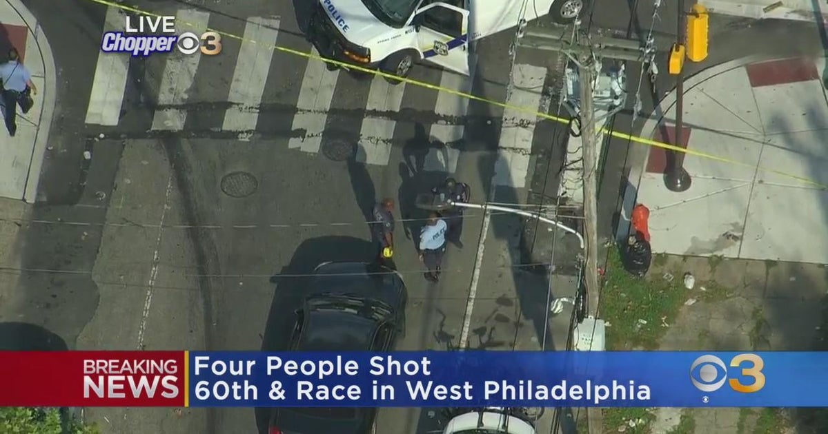 4 people shot in West Philadelphia, police say - CBS Philadelphia